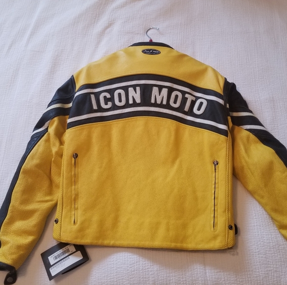 ICON | Jackets & Coats | Size Large Icon Leather Motorcylce Jacket ...